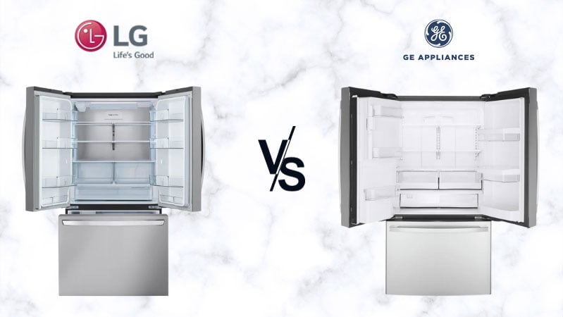 LG vs. GE French Door Counter-Depth Refrigerators