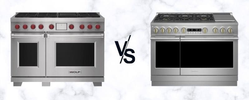 Wolf vs. Monogram Professional Dual Fuel Ranges