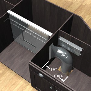 Can You Install a Downdraft Vent Behind a Range?