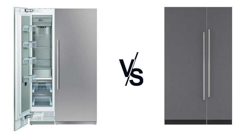 Sub Zero Vs Thermador Column Integrated Refrigerators